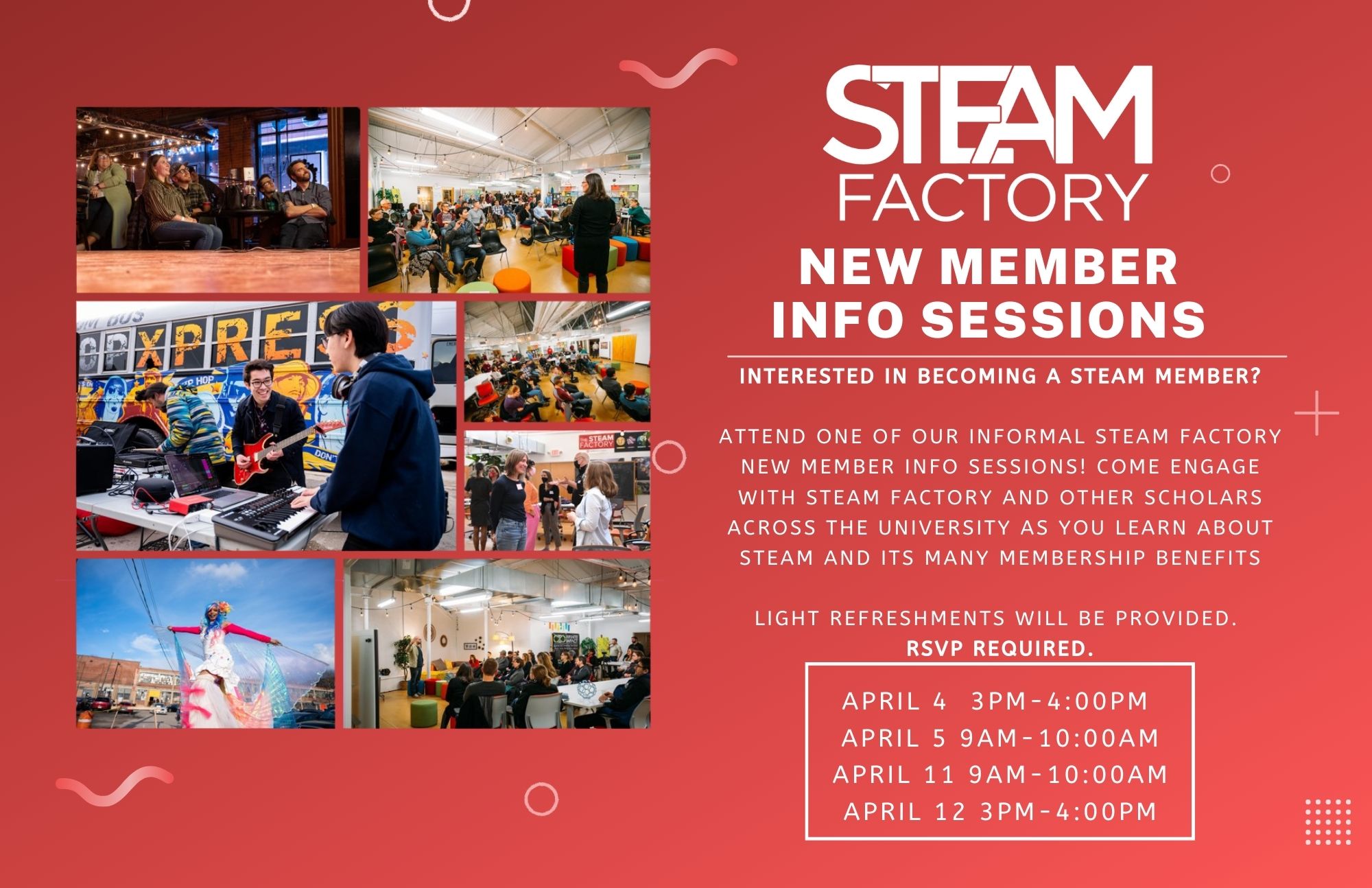 STEAM New Member Info Sessions | The STEAM Factory at The Ohio State University